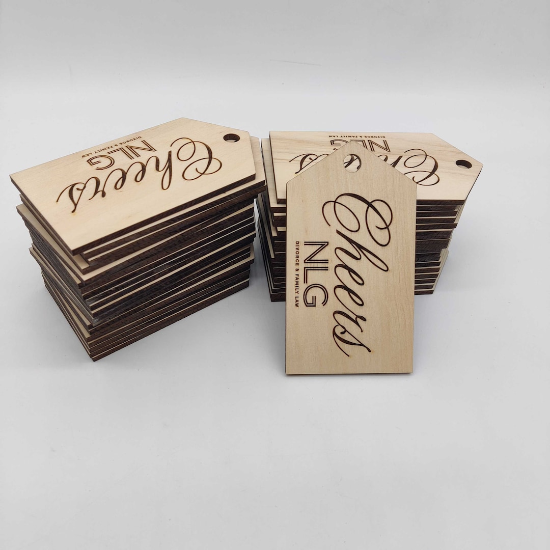 Custom Tags With Logo, Real Estate Wood Tag, Realtor Closing Gift ...
