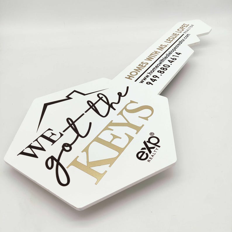 We Got the KEYS, Real Estate Sold Sign, Realtor Key Sign, Real Estate ...