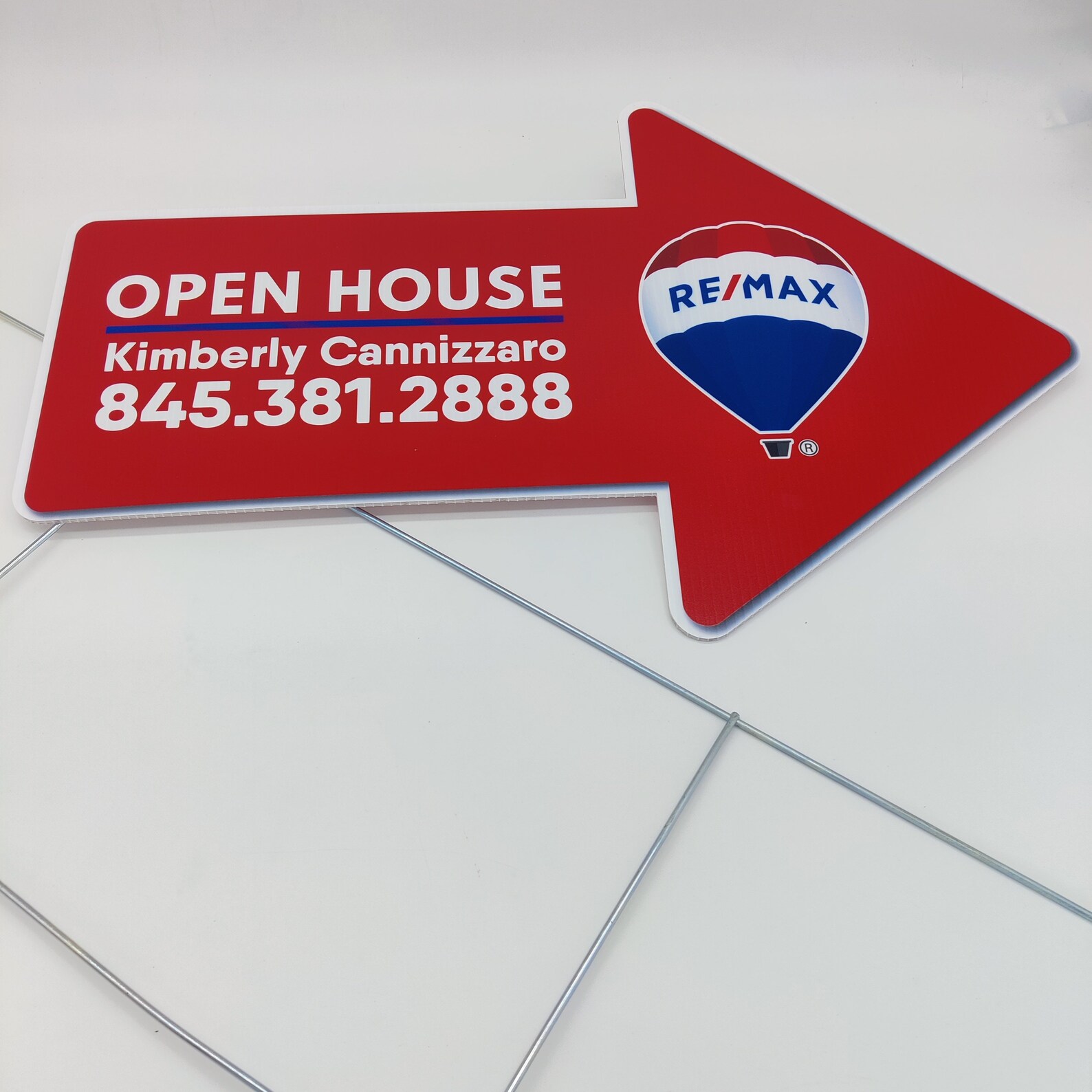 Arrow Shaped Yard Sign, Open House Directional Sign, Directional Sign ...