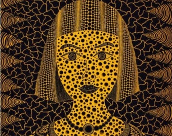 Authentic Yayoi Kusama Exhibition Poster - Portrait - Stunning Original ...