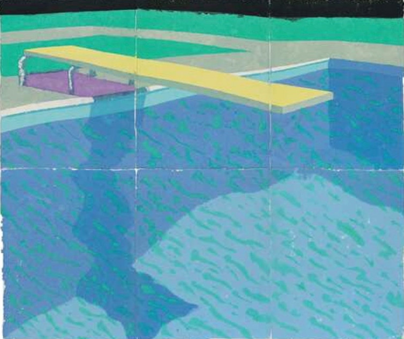 David Hockney Pool Original Exhibition Museum Poster - Etsy UK