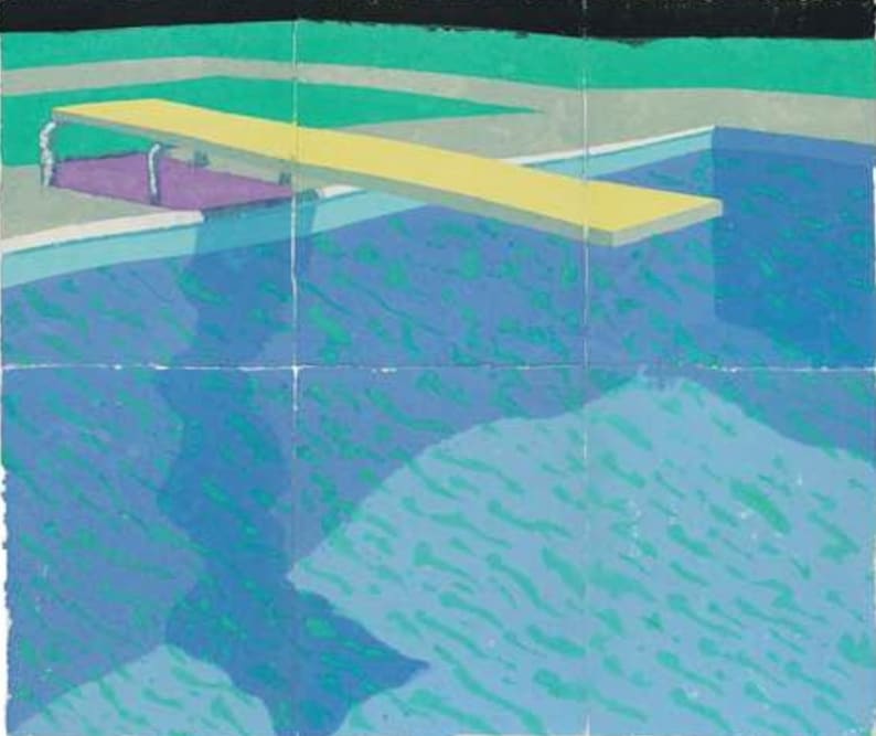 David Hockney Pool Original Exhibition Museum Poster - Etsy UK