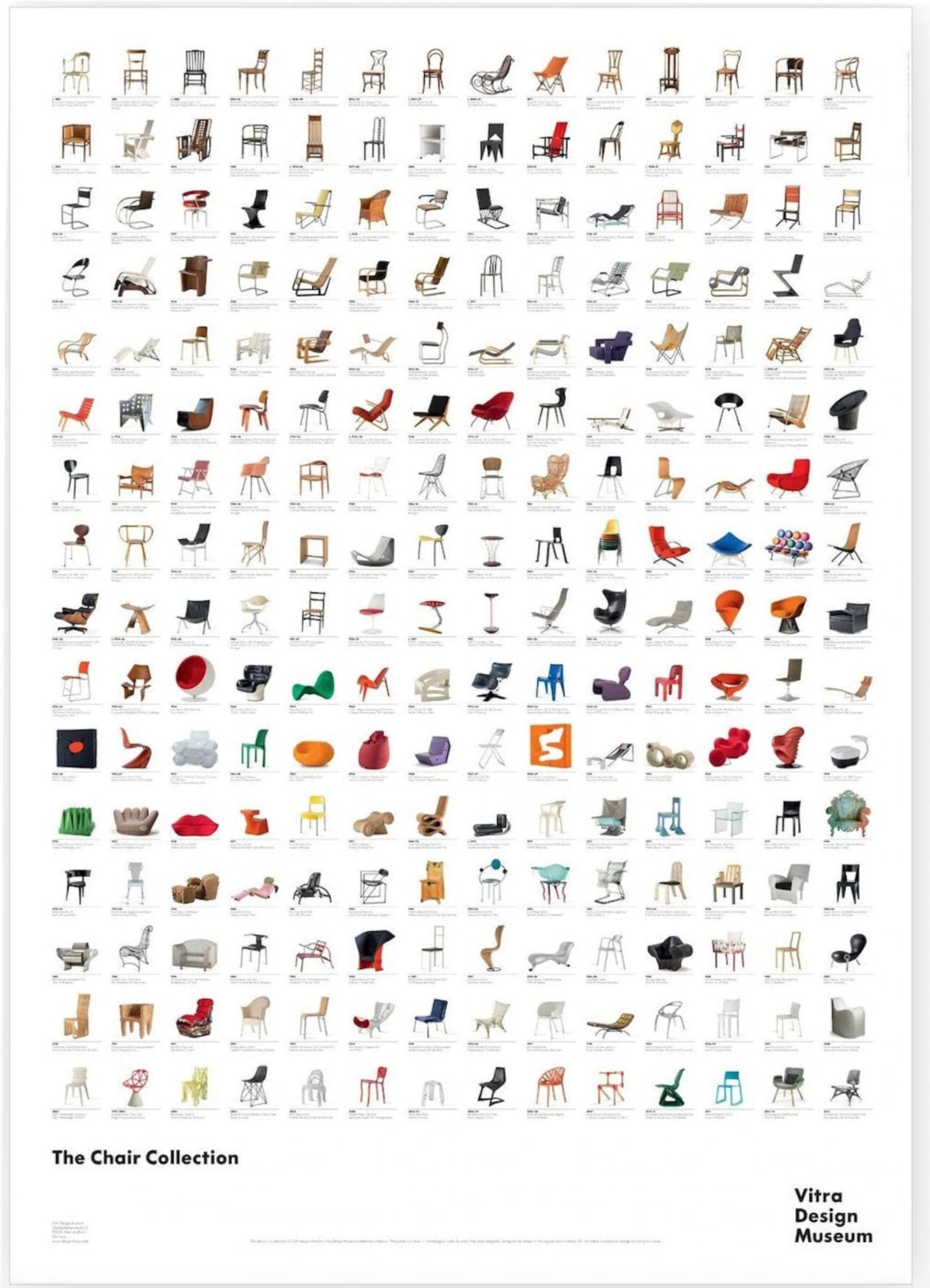 The Chair Collection, Original Museum Exhibition Poster - Etsy