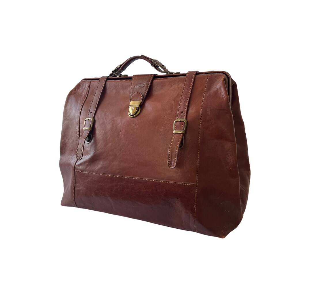 Vintage Italian Leather Extra-large Weekender Bag by Zanita in Retro ...