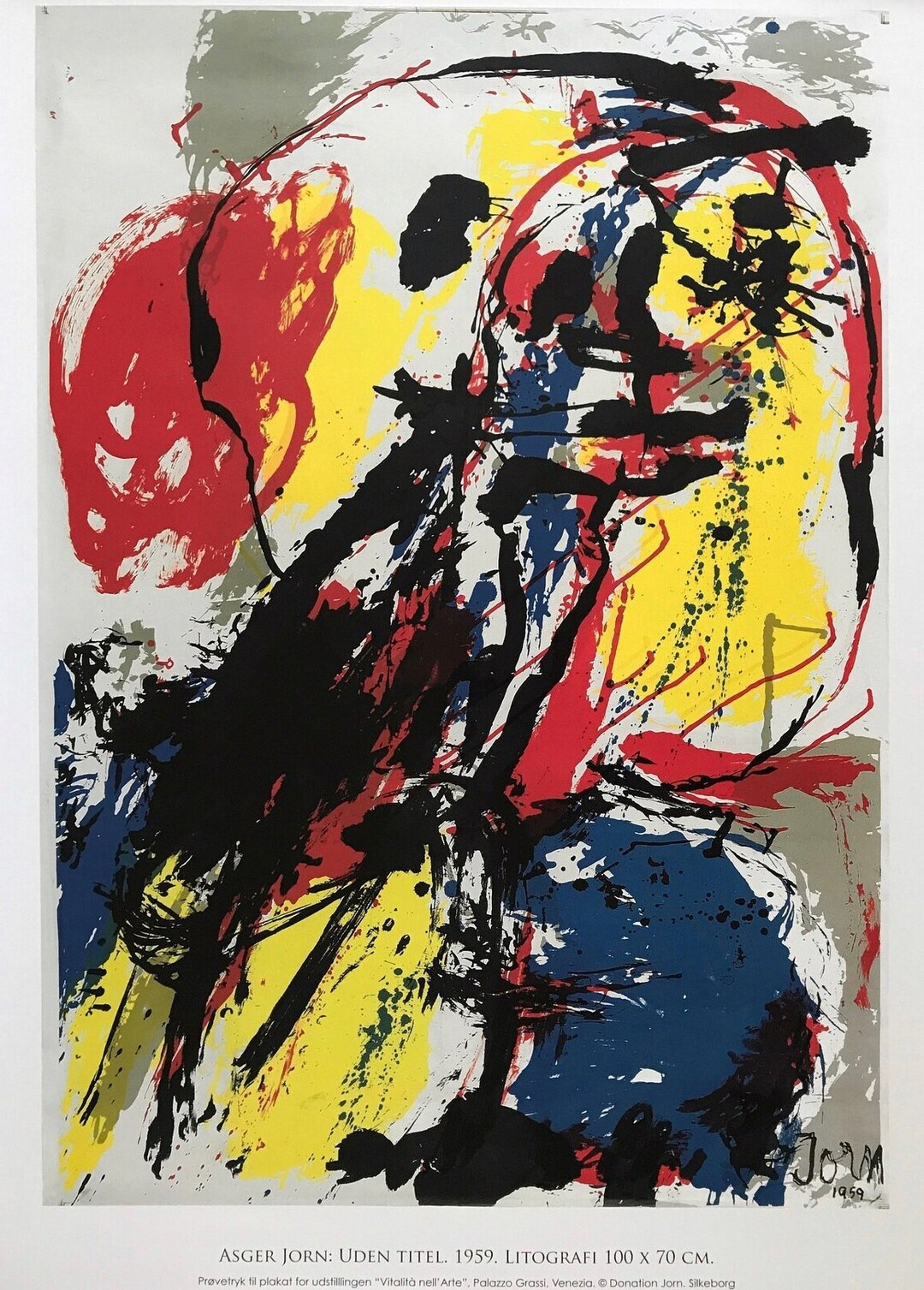 Asger Jorn Original Museum Exhibition Poster - Etsy