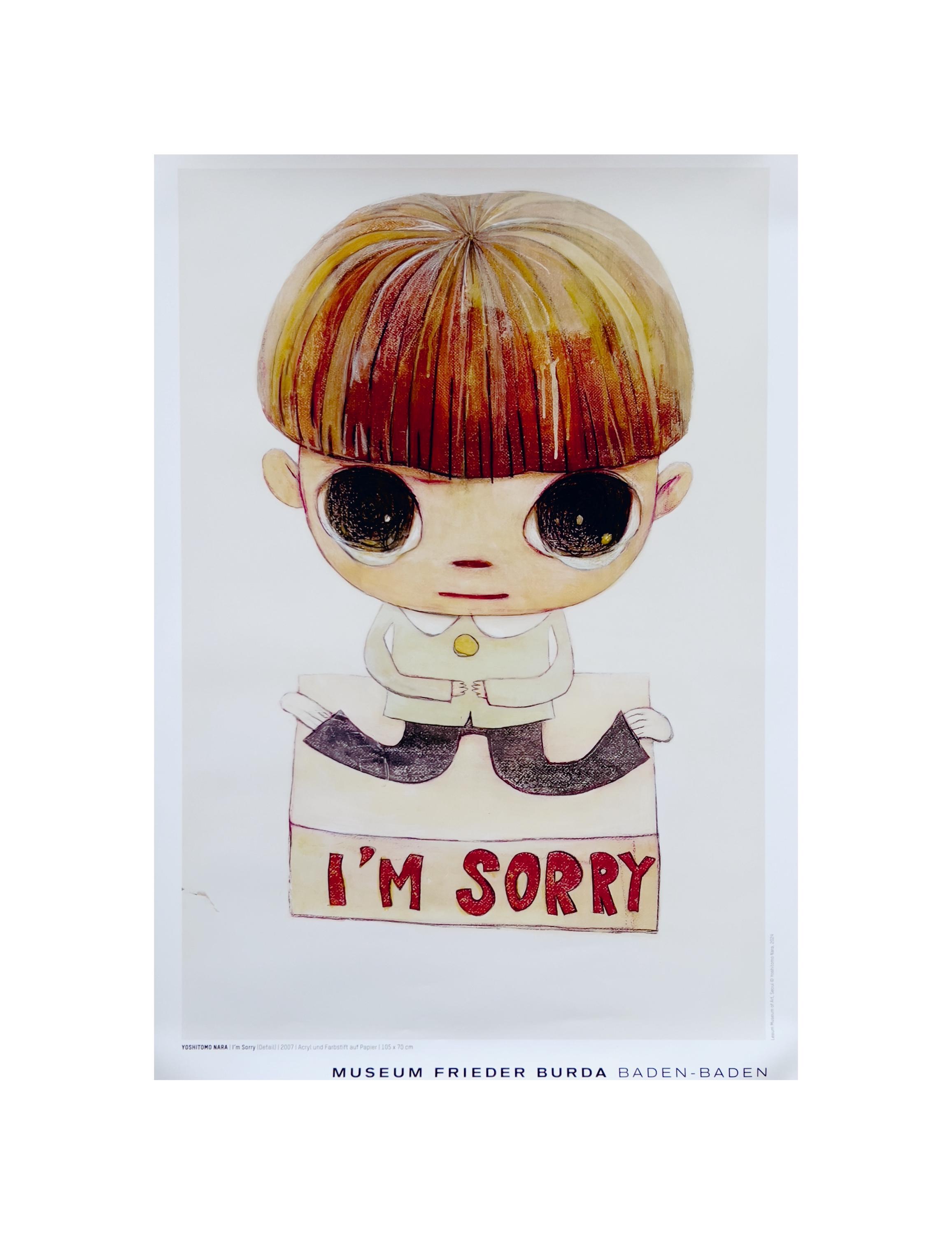 Yoshitomo Nara - "i Am Sorry". Original Exhibition Museum Poster. - Etsy
