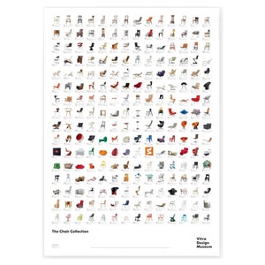 The Chair Collection, Original Museum Exhibition Poster - Etsy