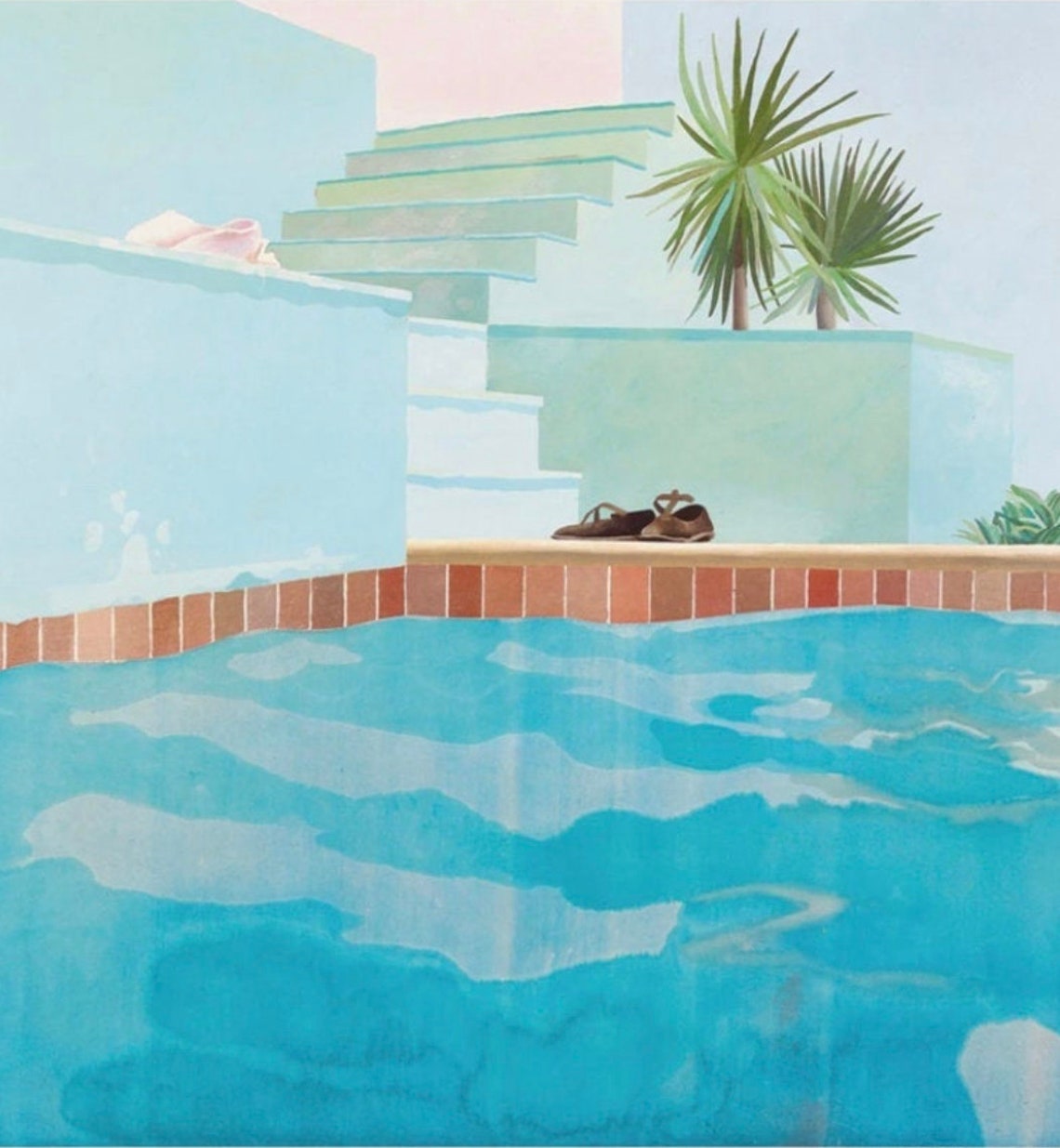 David Hockney. Pool and Steps. Original Exhibition Poster. - Etsy UK