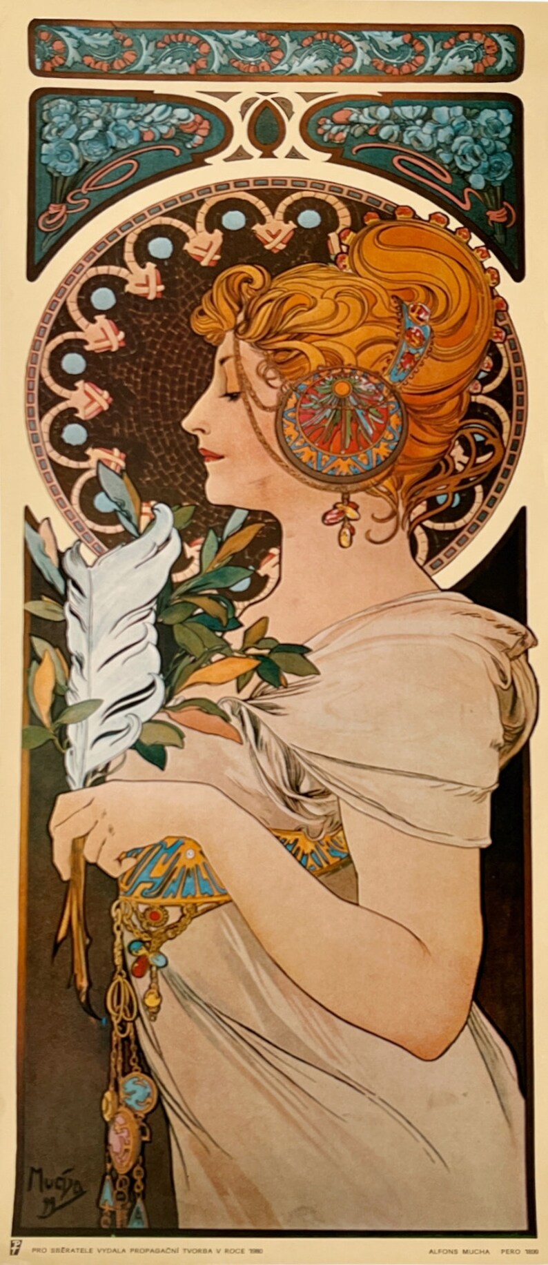 Art Nouveau ALPHONSE MUCHA Prints. the Primrose and the - Etsy