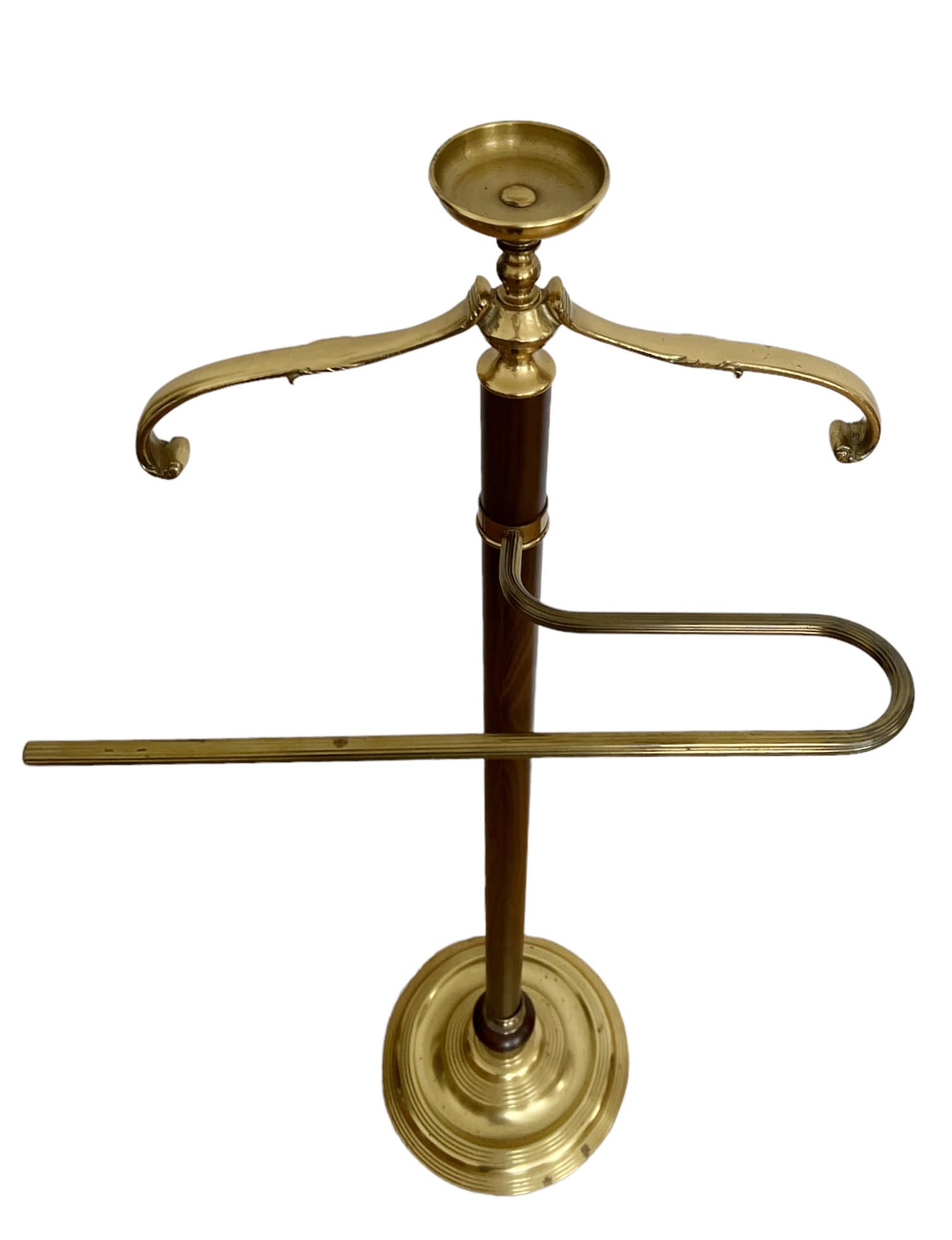 Vintage Brass Gentleman's Valet Stand. Mens Valet Dressboy. Butler. Mid ...