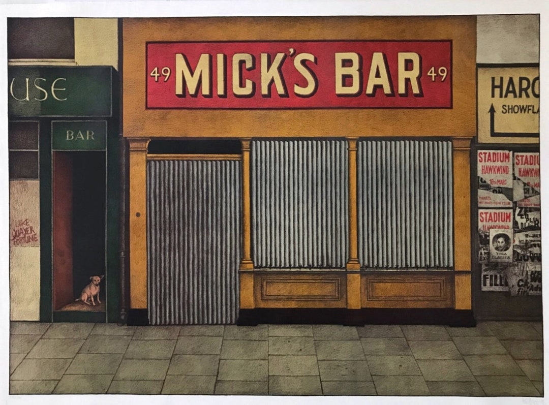 Klaus Moritz micks Bar Original Lithograph From london Mix Series Hand ...