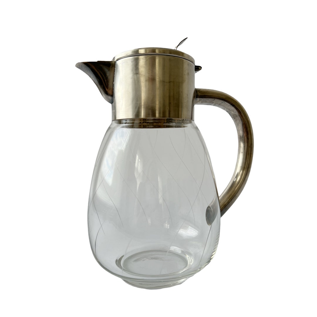 Vintage WMF Glass Carafe With Silver-plated Lid & Handle – Twisted ...