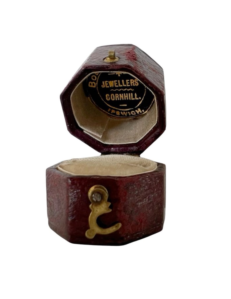 Victorian Boby Jannings Ipswich Ring Box, Antique Octagonal Jewellery ...