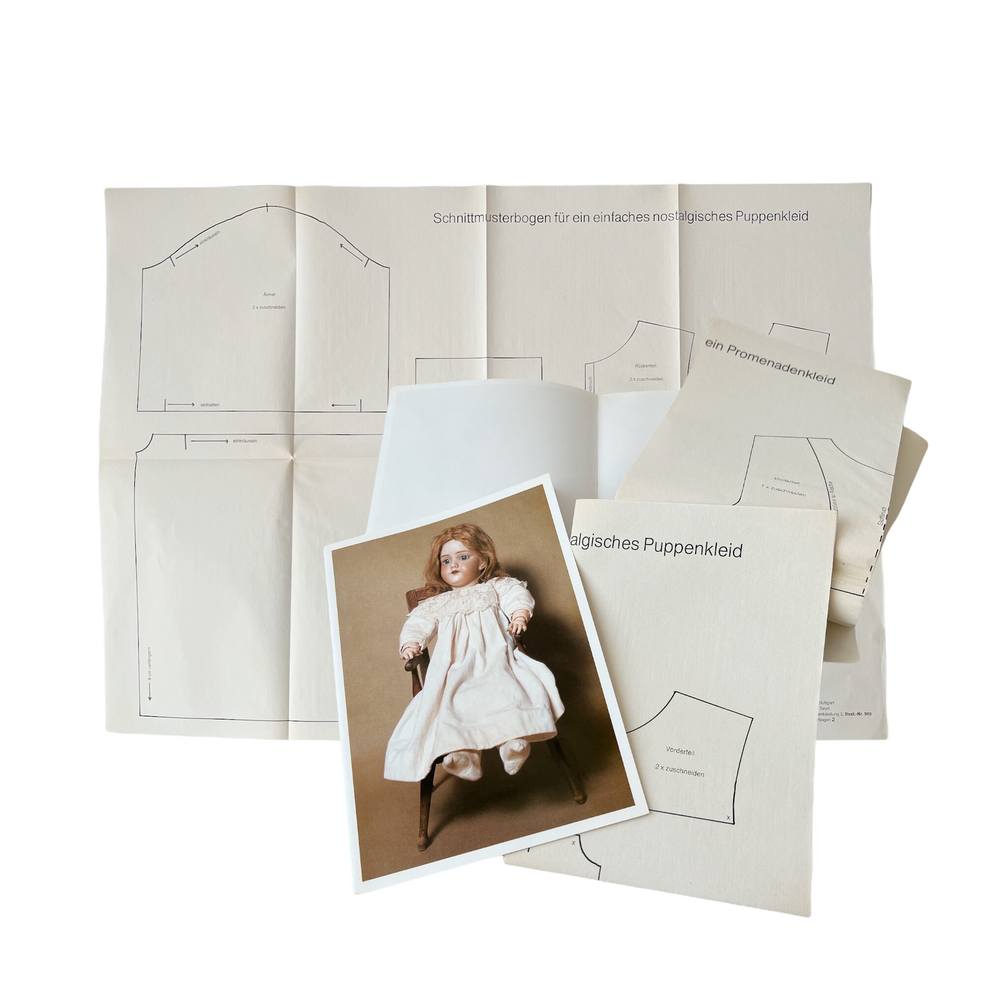 Antique Doll Sewing Pattern Sheets - Etsy
