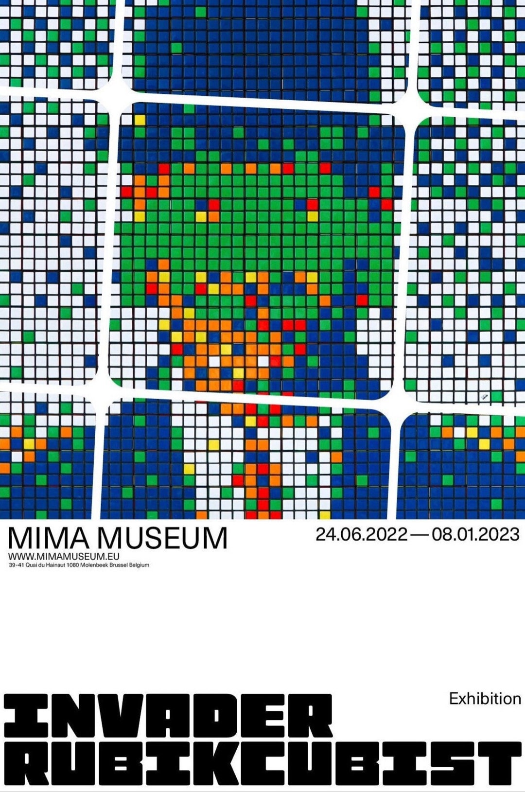 Rubik's Cube, Original Museum Poster. the Son of Man. - Etsy