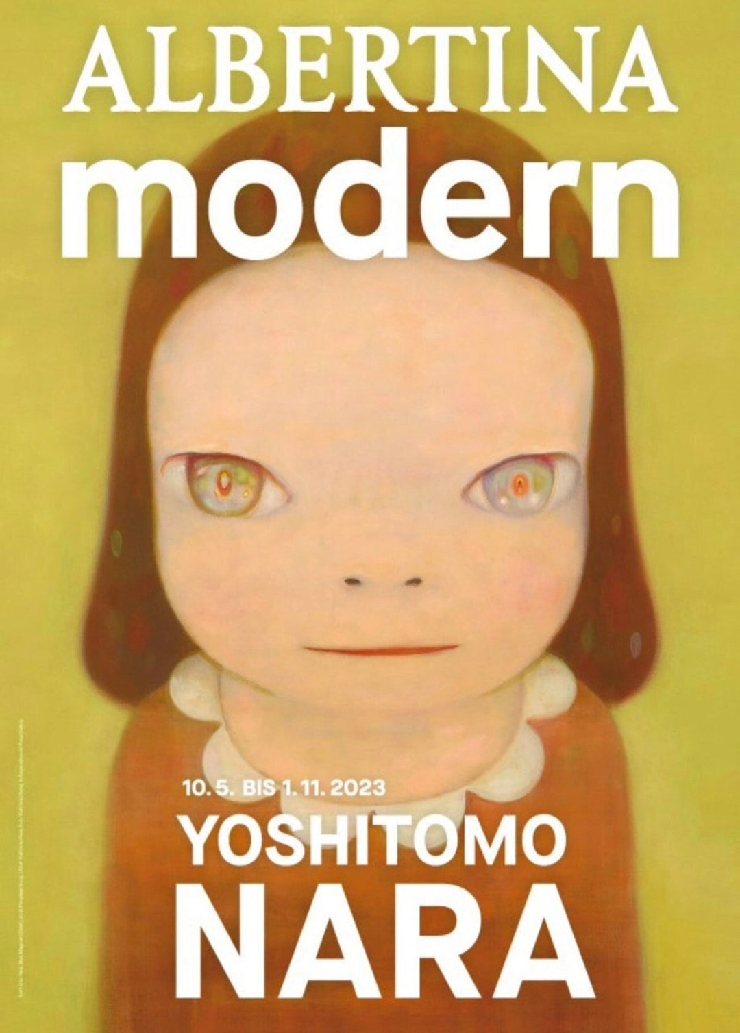 Yoshitomo Nara, Original Exhibition Museum Poster. - Etsy
