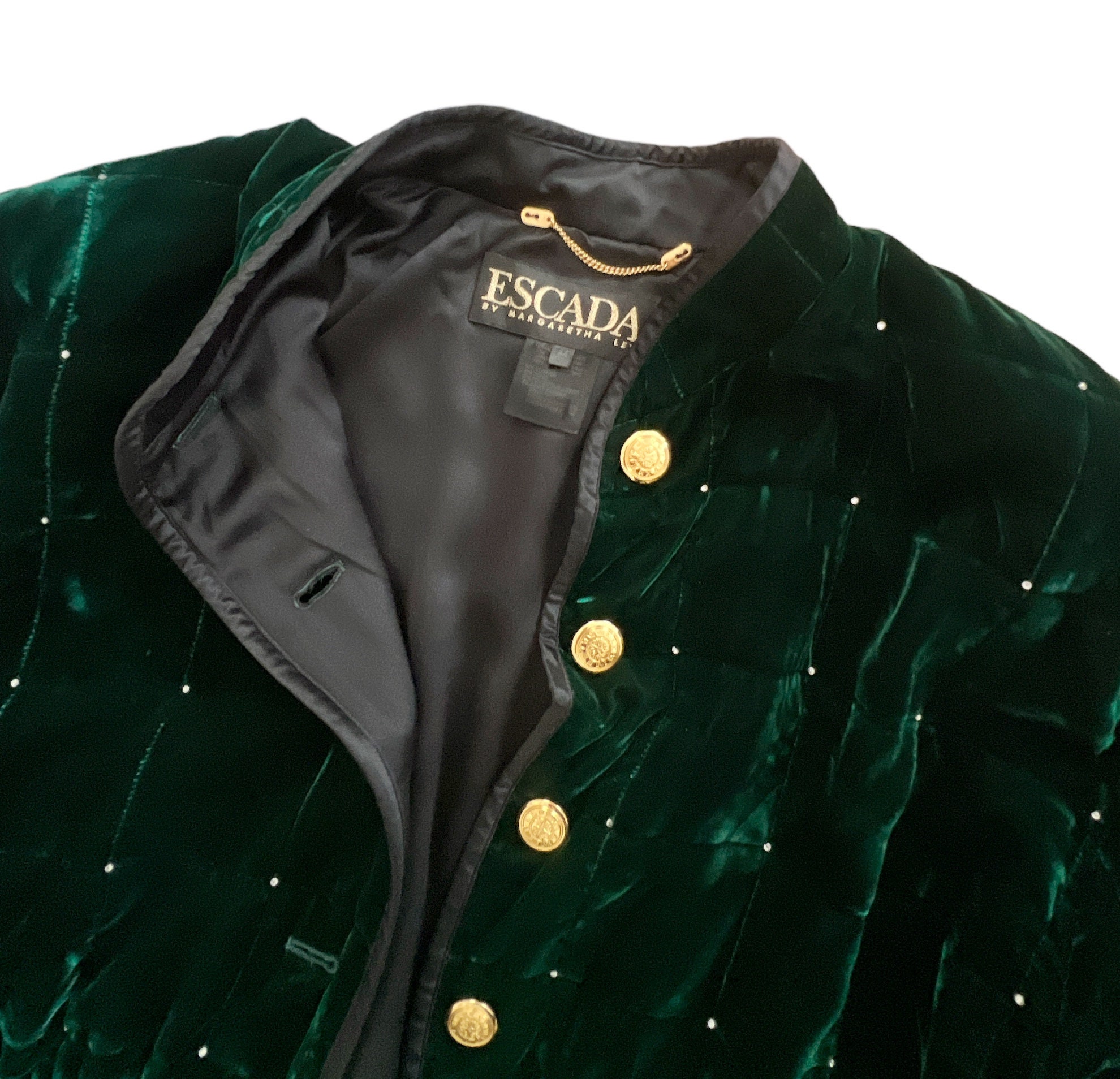 Escada Tan Purple Tweed Zip Up Blazer Wool Blend Jacket Silk Lined Size ...