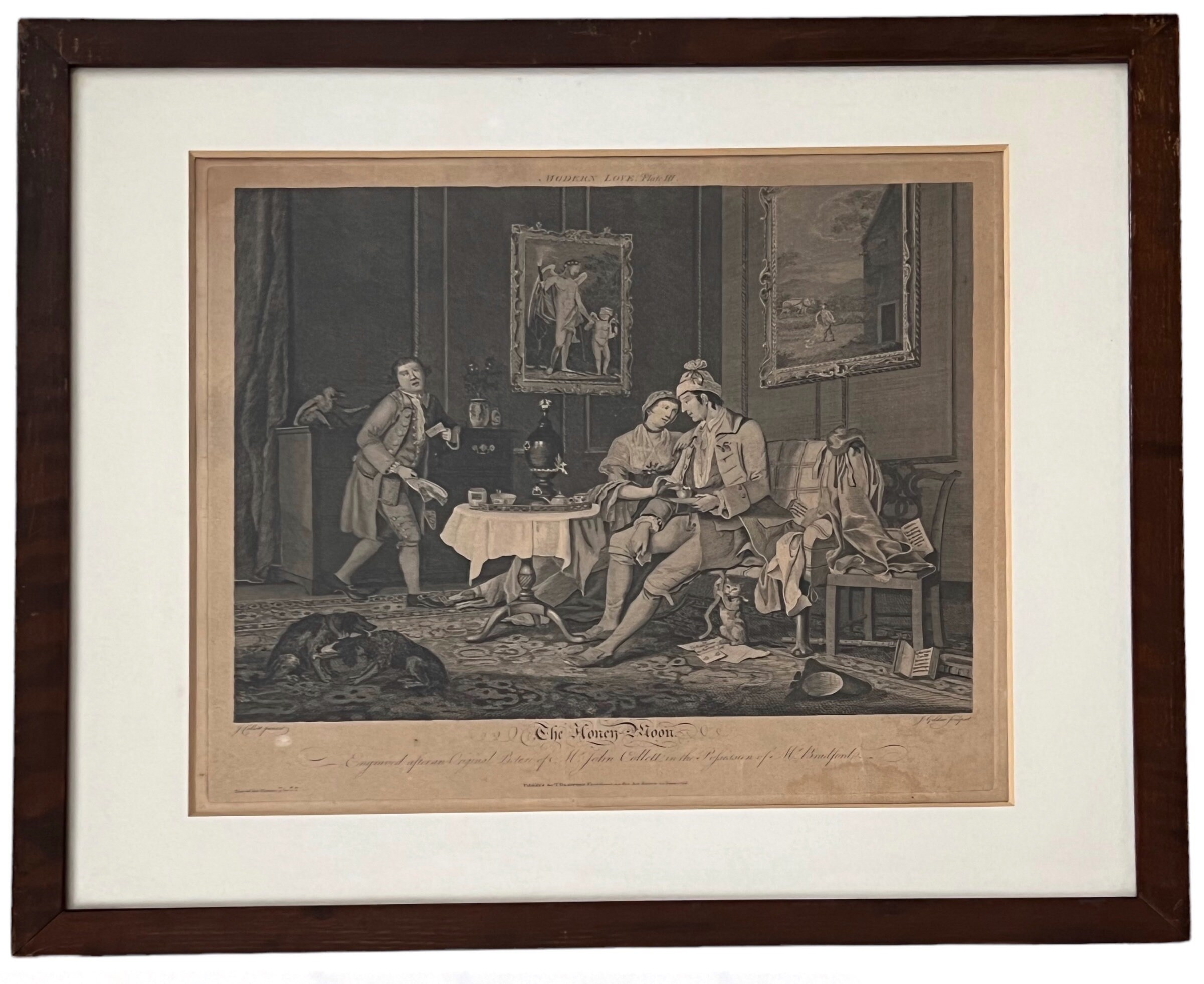 John Collet. the Honeymoon. Modern Love. Antique Original Satirical ...