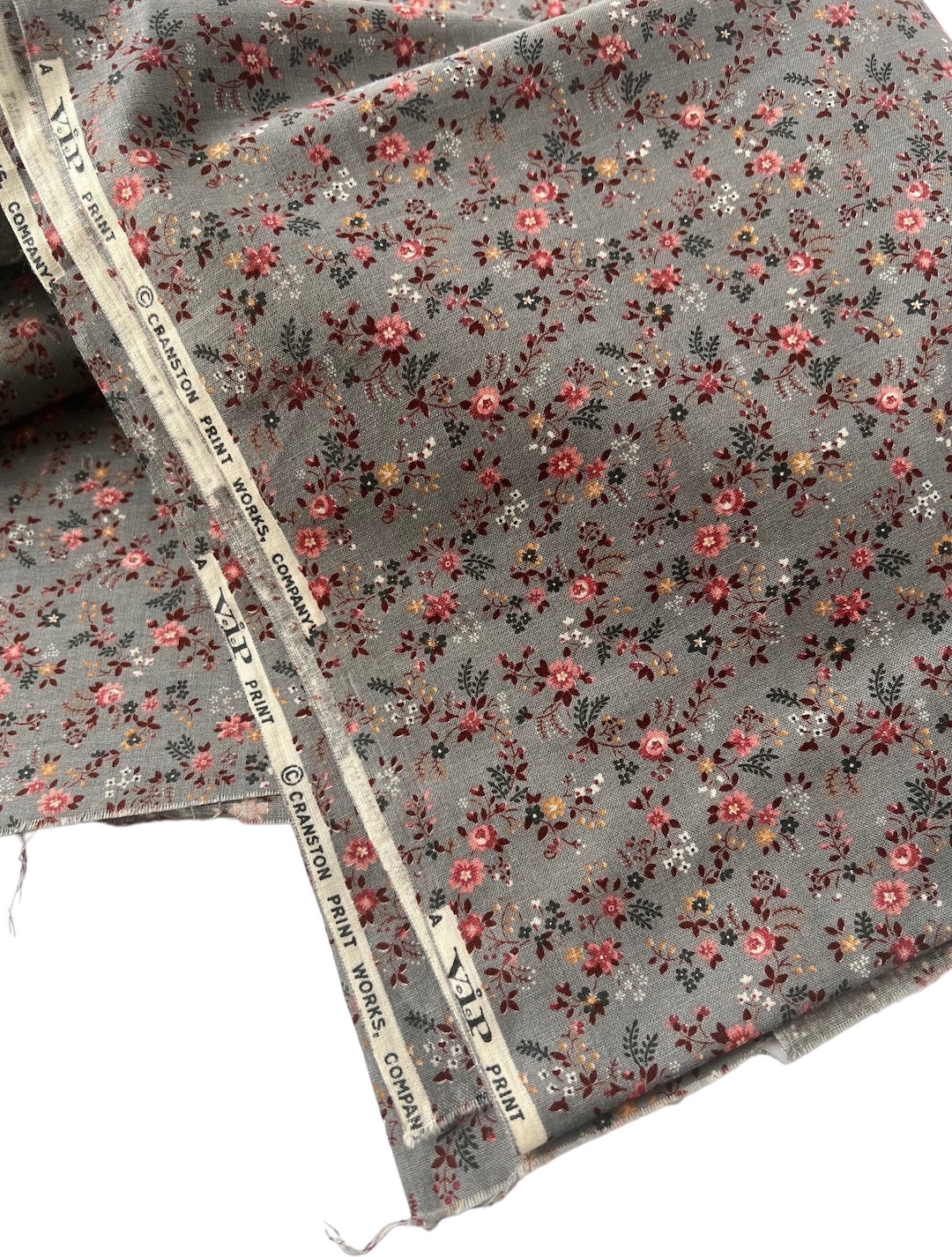 Cranston Print Works VIP. Vintage Print Cotton Fabric. Craft Sewing ...