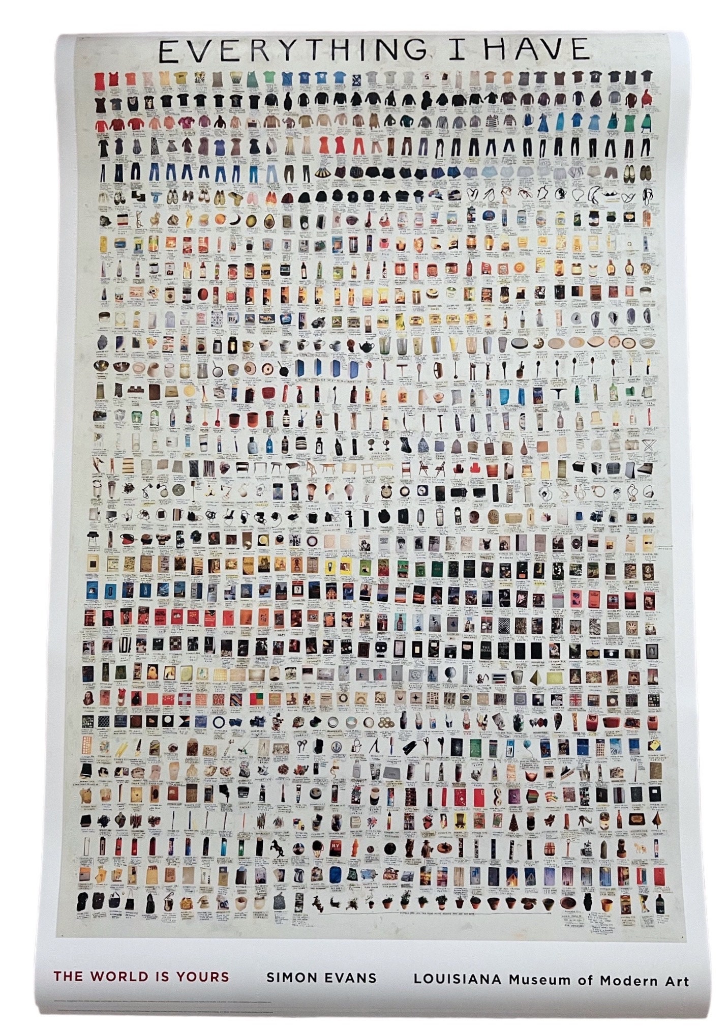 Simon Evans Everything I Have Original Exhibition Museum - Etsy