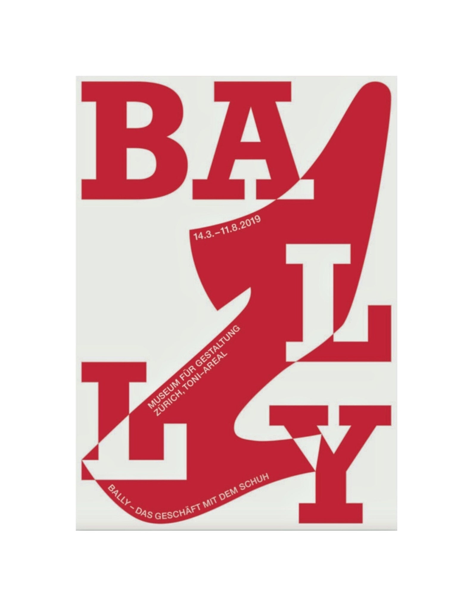 Bally, Red, Original Exhibition Museum Poster, Screenprint. 2019 - Etsy