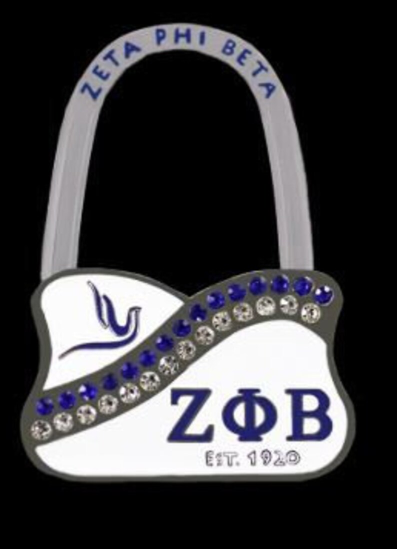 Zeta Phi Beta Zeta Purse hook Zeta Sorority Paraphernalia | Etsy
