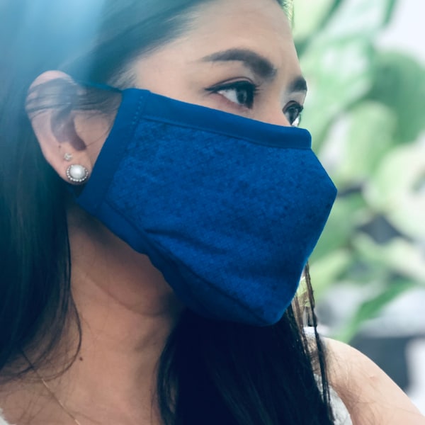 Royal Blue Mask - Etsy