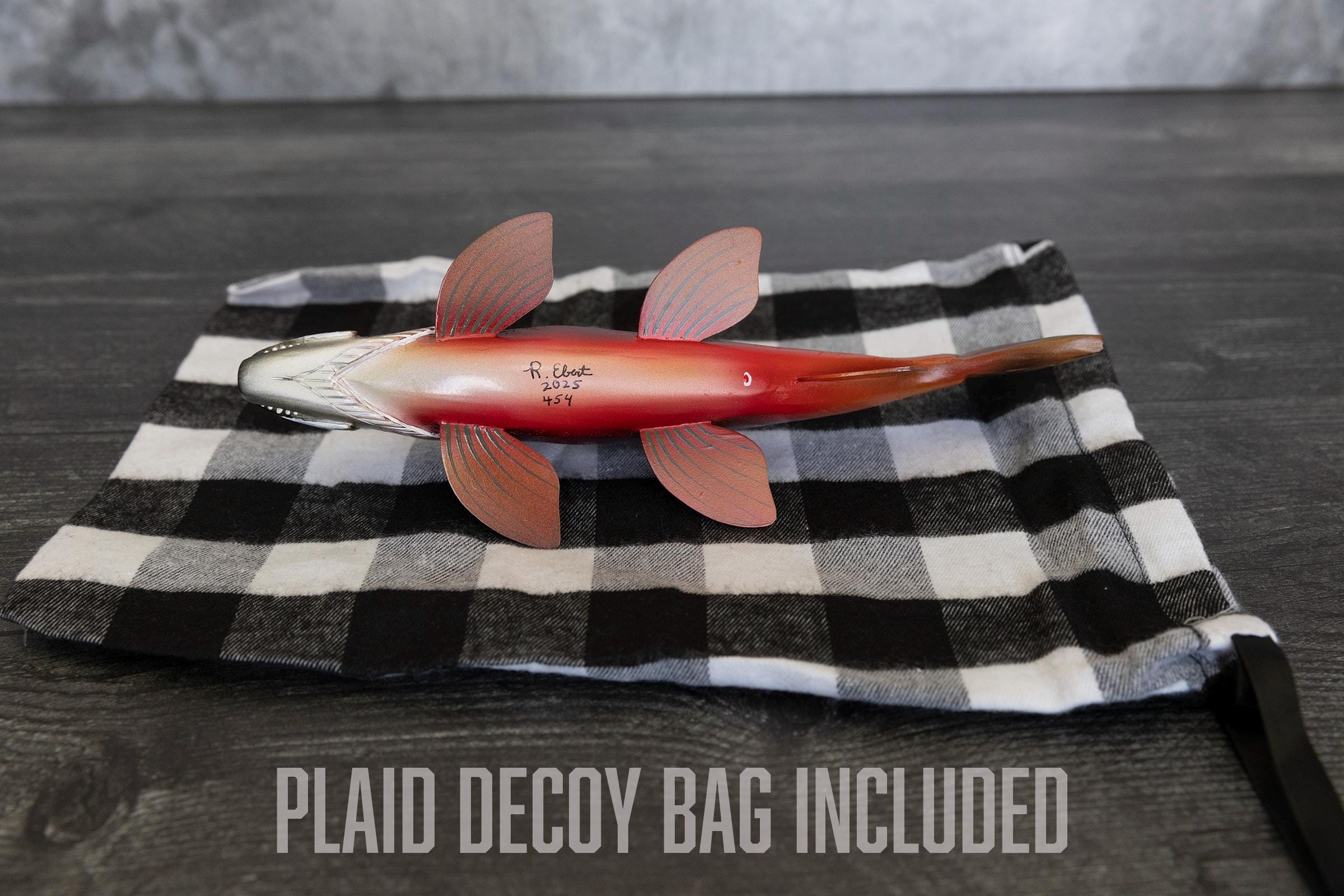 Sockeye Salmon Fish Decoy — Collectible Handmade by Ryan Ebert - Etsy