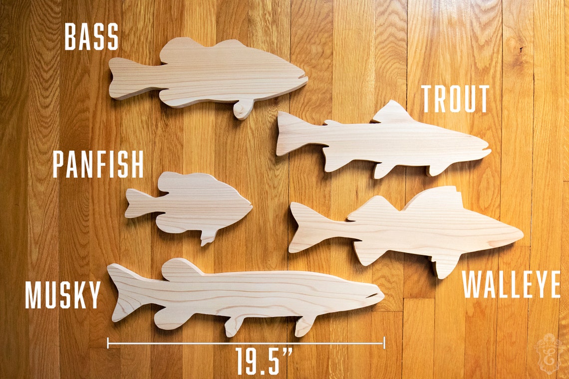 Handmade Extra Large Fish Cutouts From Thick Cedar - Etsy