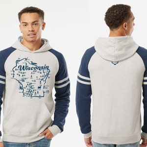 Wisconsin State Parks — Varsity Hoodie by Ryan Ebert - Etsy