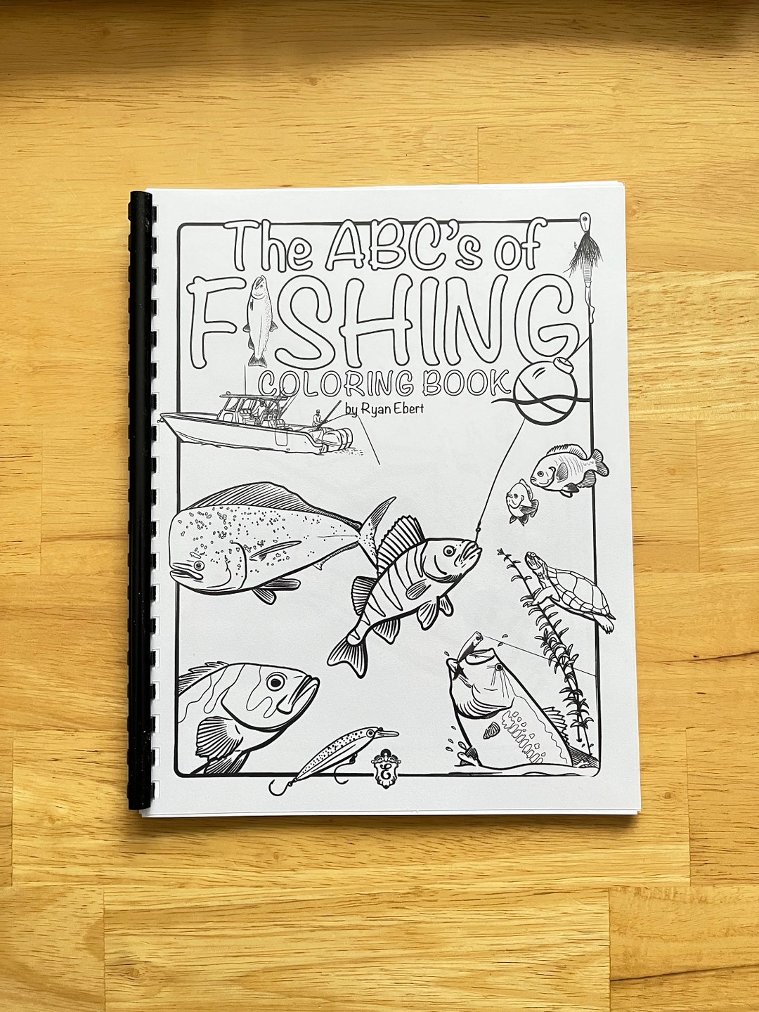 Abc's of Fishing Coloring Book by Ryan Ebert - Etsy