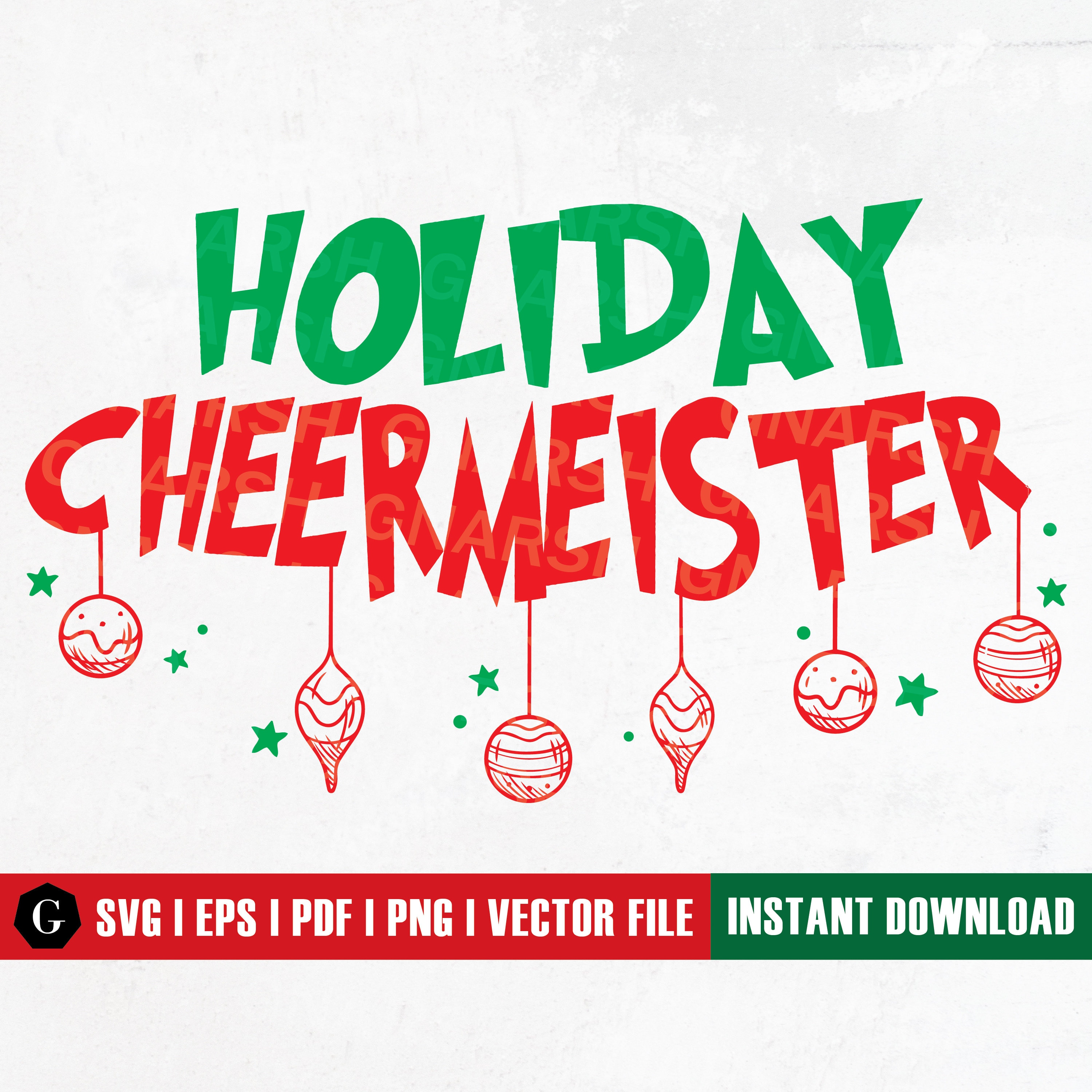 Holiday Cheermeister SVG | Grinchmas, Xmas Shirt Cutfile (digital ...