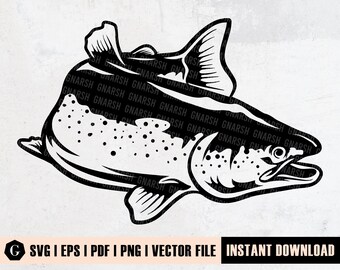 Trout Cut File - Etsy