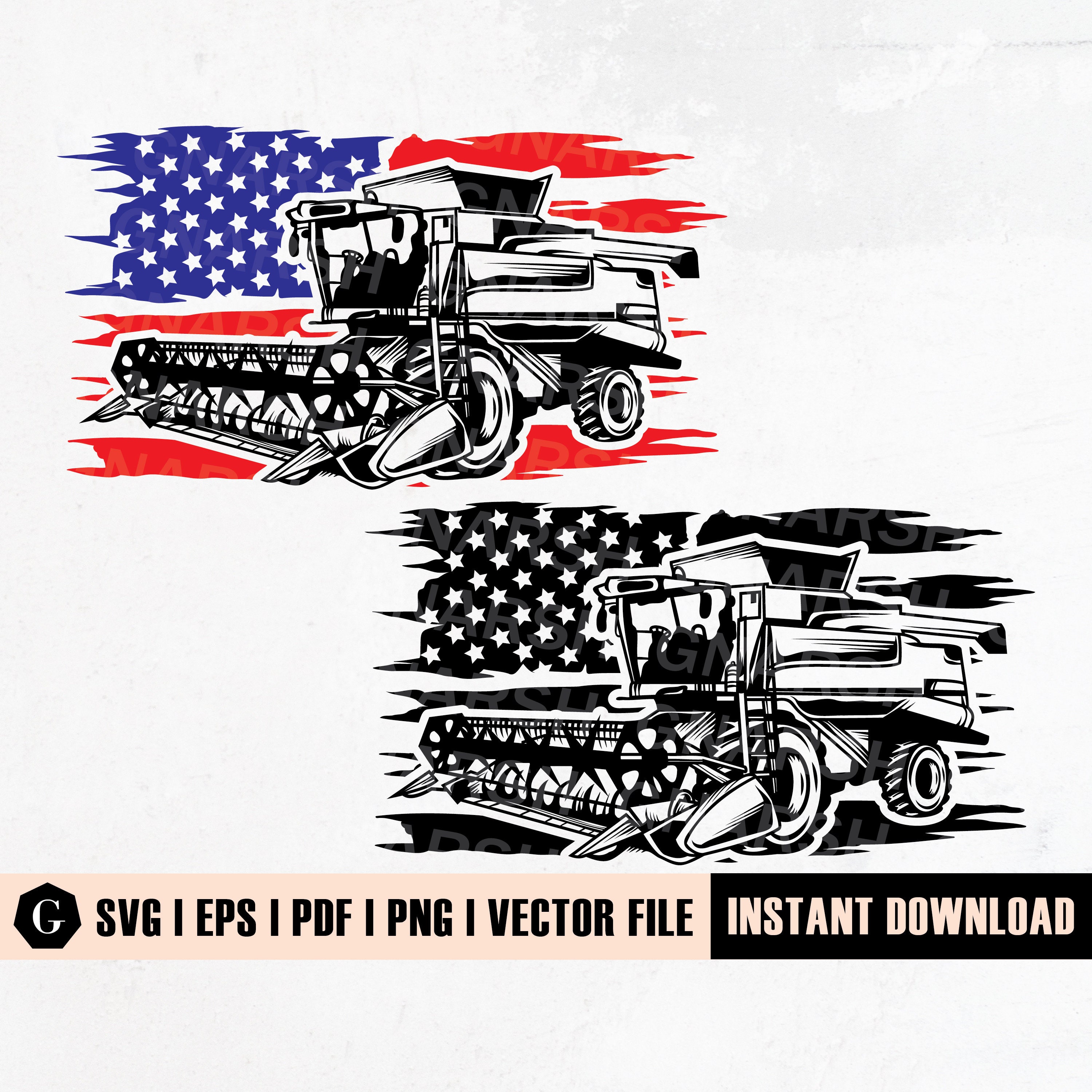 Combine Harvester SVG Wheat Harvester SVG Combine SVG - Etsy