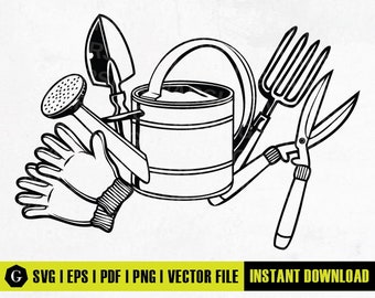 Garden Tools Svg File Farming Svg Gardening Tools Svg Gardener Svg Farm ...