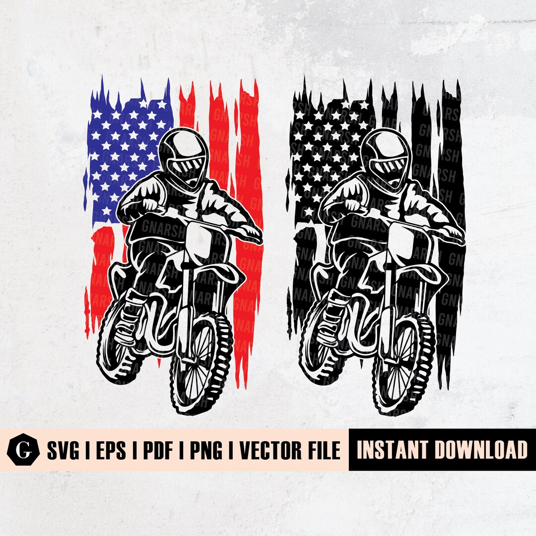 US Motorcross Svg, Motorcycle Racing Svg, Dirt Bike Racing Svg, Extreme ...
