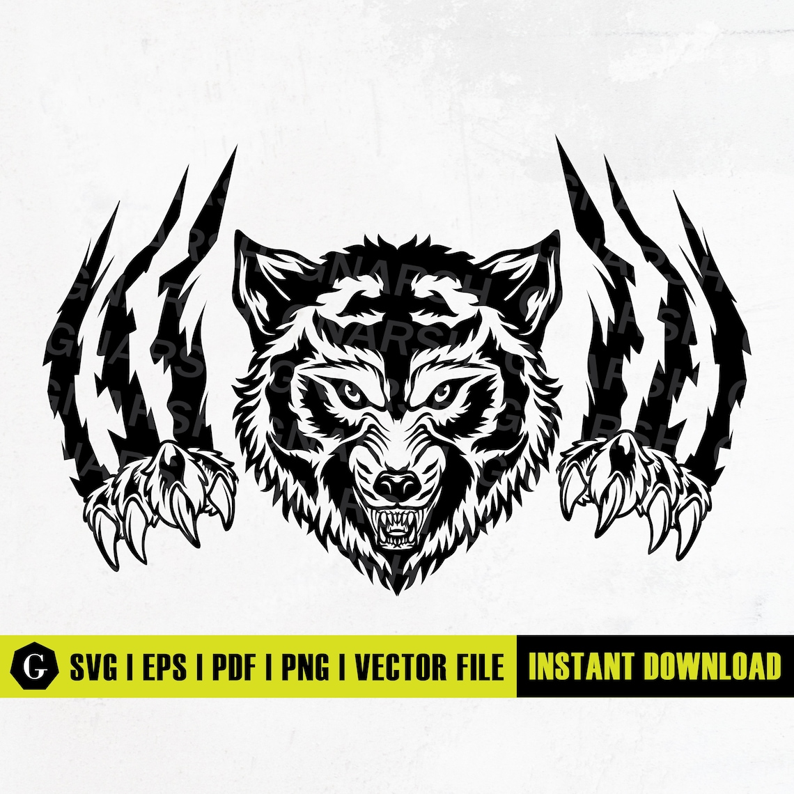 Wolf Claw Scratch Svg Claw Scratches Svg Werewolf Svg - Etsy