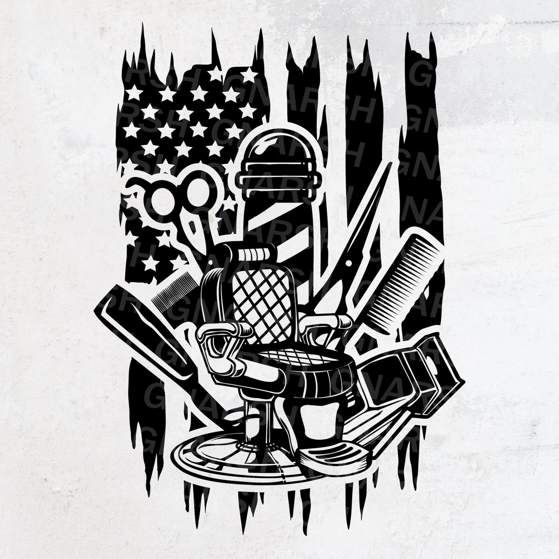 US Barbershop Svg Barber Tools Svg Barber Svg - Etsy