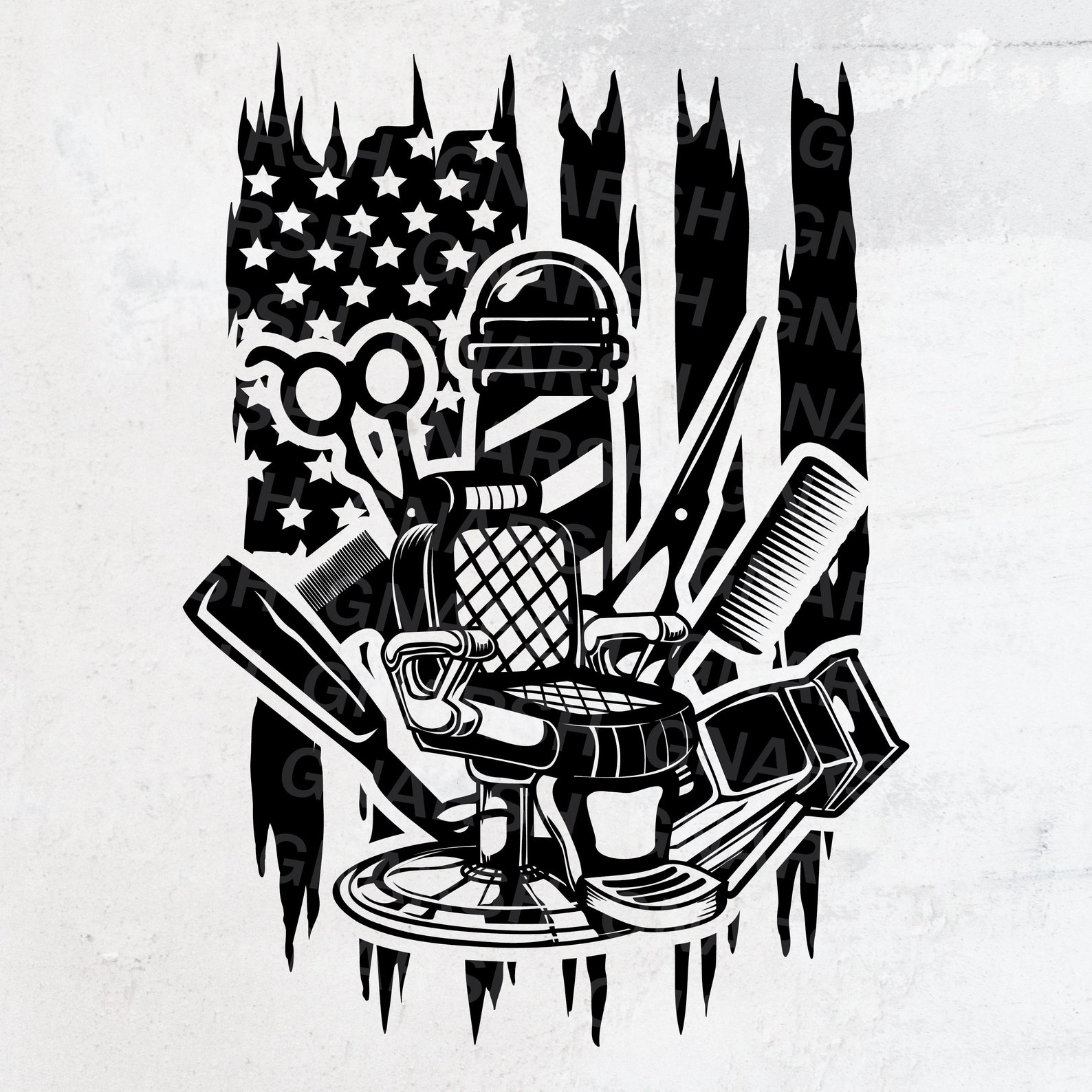 US Barbershop Svg Barber Tools Svg Barber Svg - Etsy