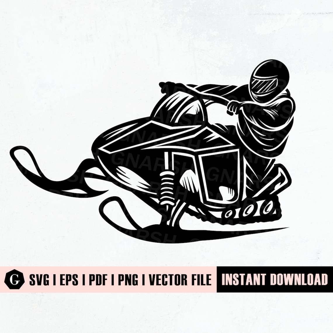 Snowmobile Rider SVG Winter SVG Snowmobiler Svg | Etsy