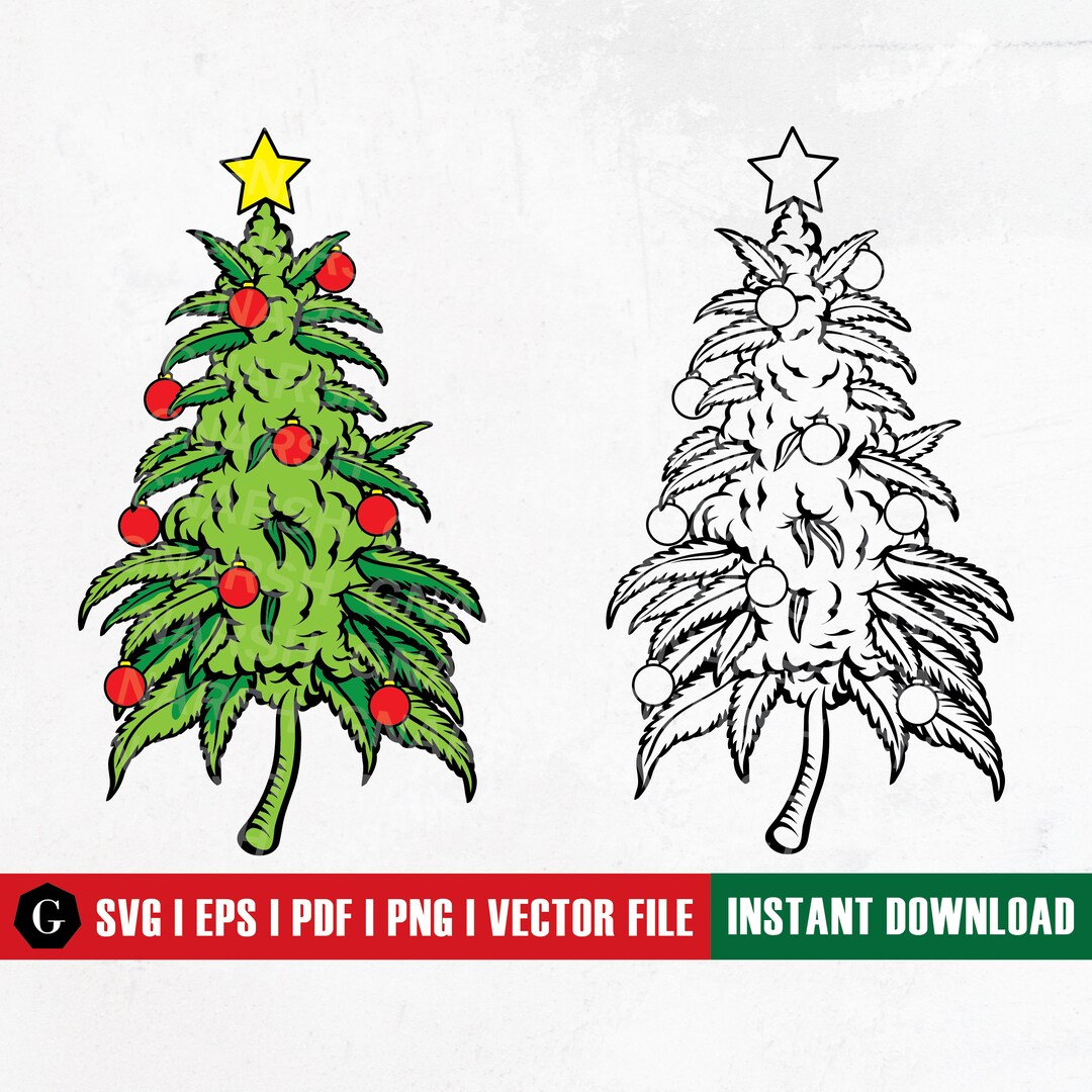 Merry Kushmas Svg Funny Christmas Svg Marijuana Svg Marijuana Leaf Svg ...