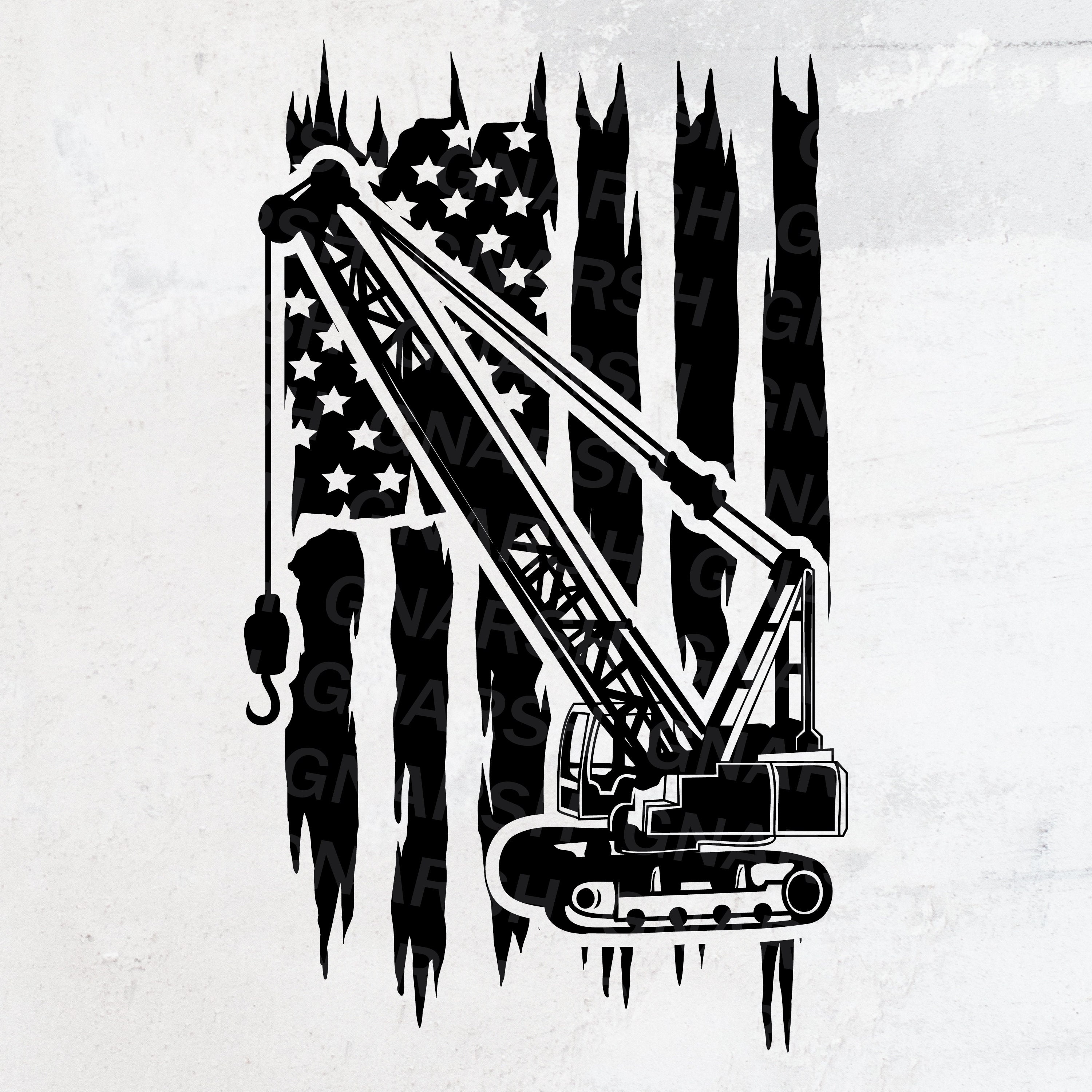US Crane Svg File | Crane Clipart | Crane Bundle | Construction Svg ...