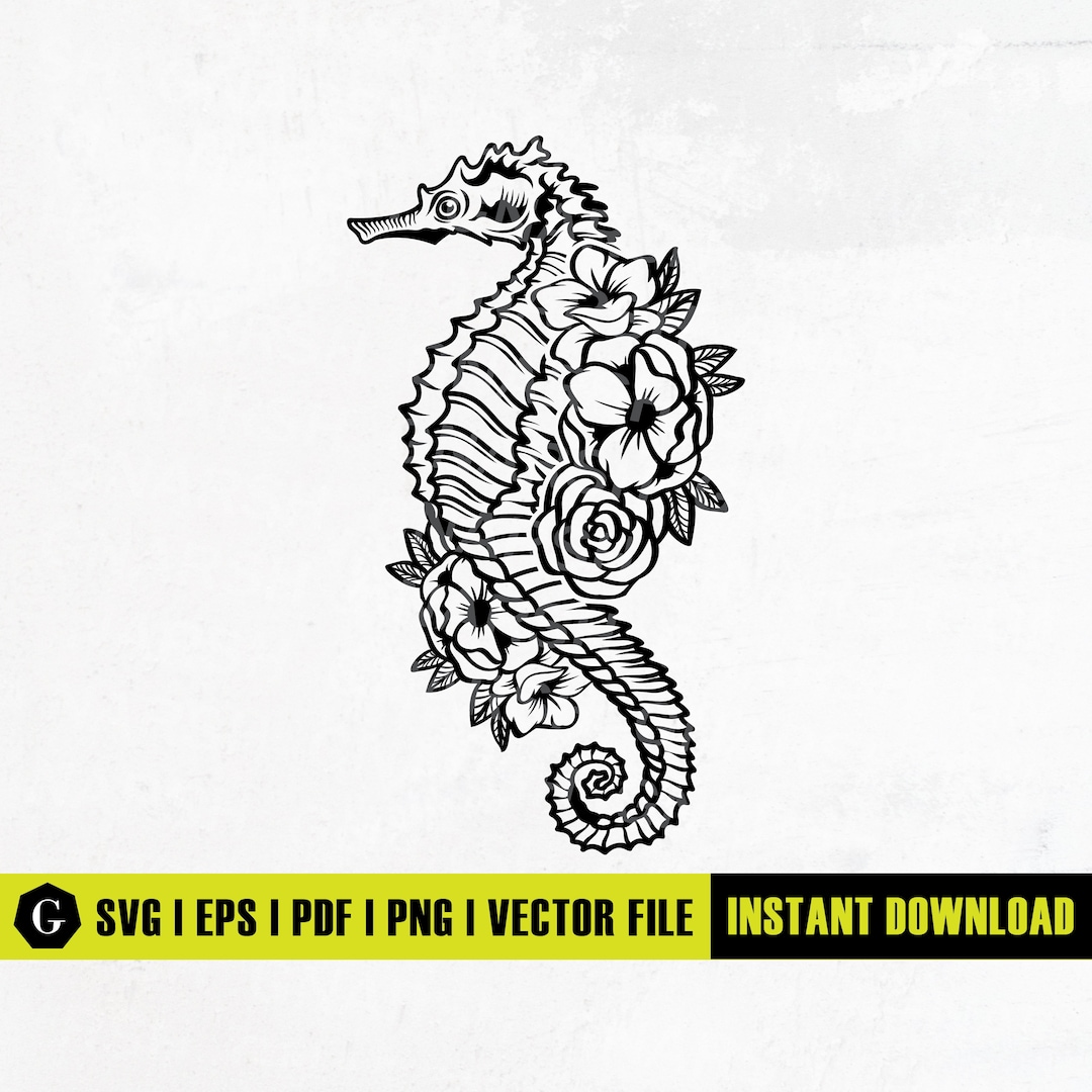 Seahorse Svg | Sea Horse Svg | Ocean Svg | Fish Svg | Seahorse Coral ...