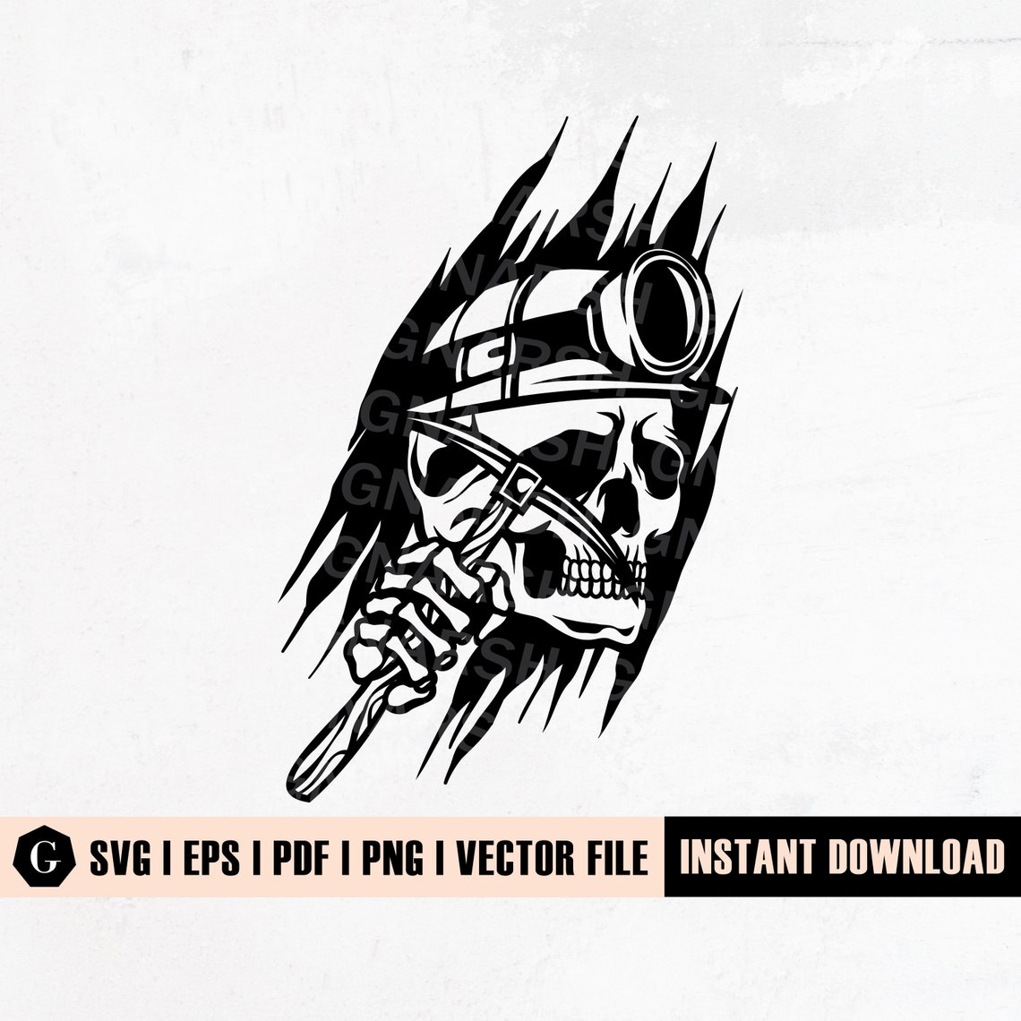 Coal Miner Skull Svg | Mining Skull Svg | Skull Clipart | Miner Svg ...