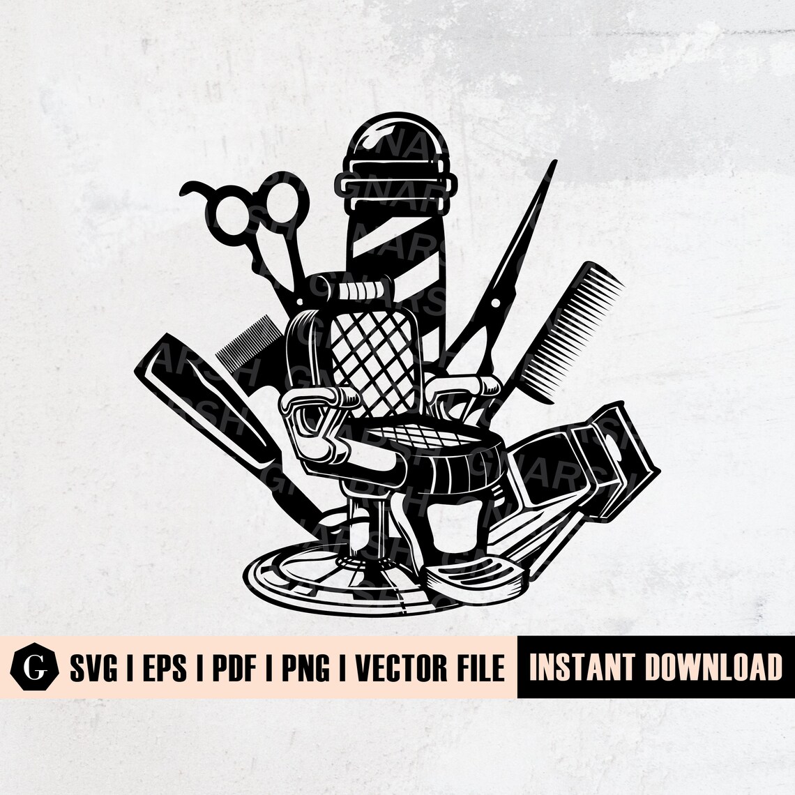 Barbershop Svg Barber Tools Svg Barber Svg Hairstylist - Etsy