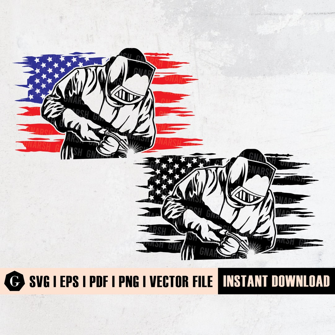 Welding USA Flag Svg | American Welder Svg | Welding Steel Metal Svg ...