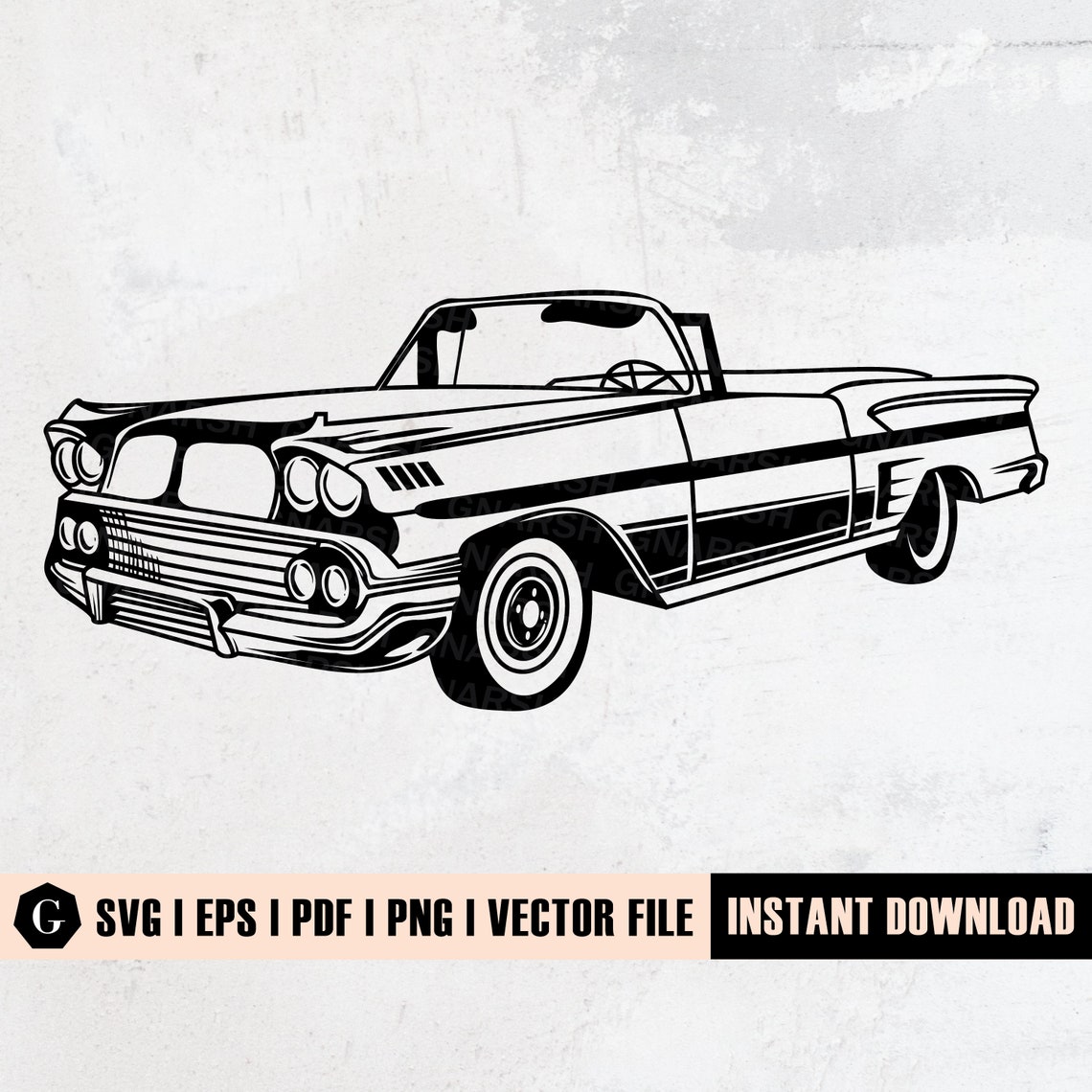 Vintage Sport Car Svg File Vintage Sport Car Clipart Car | Etsy