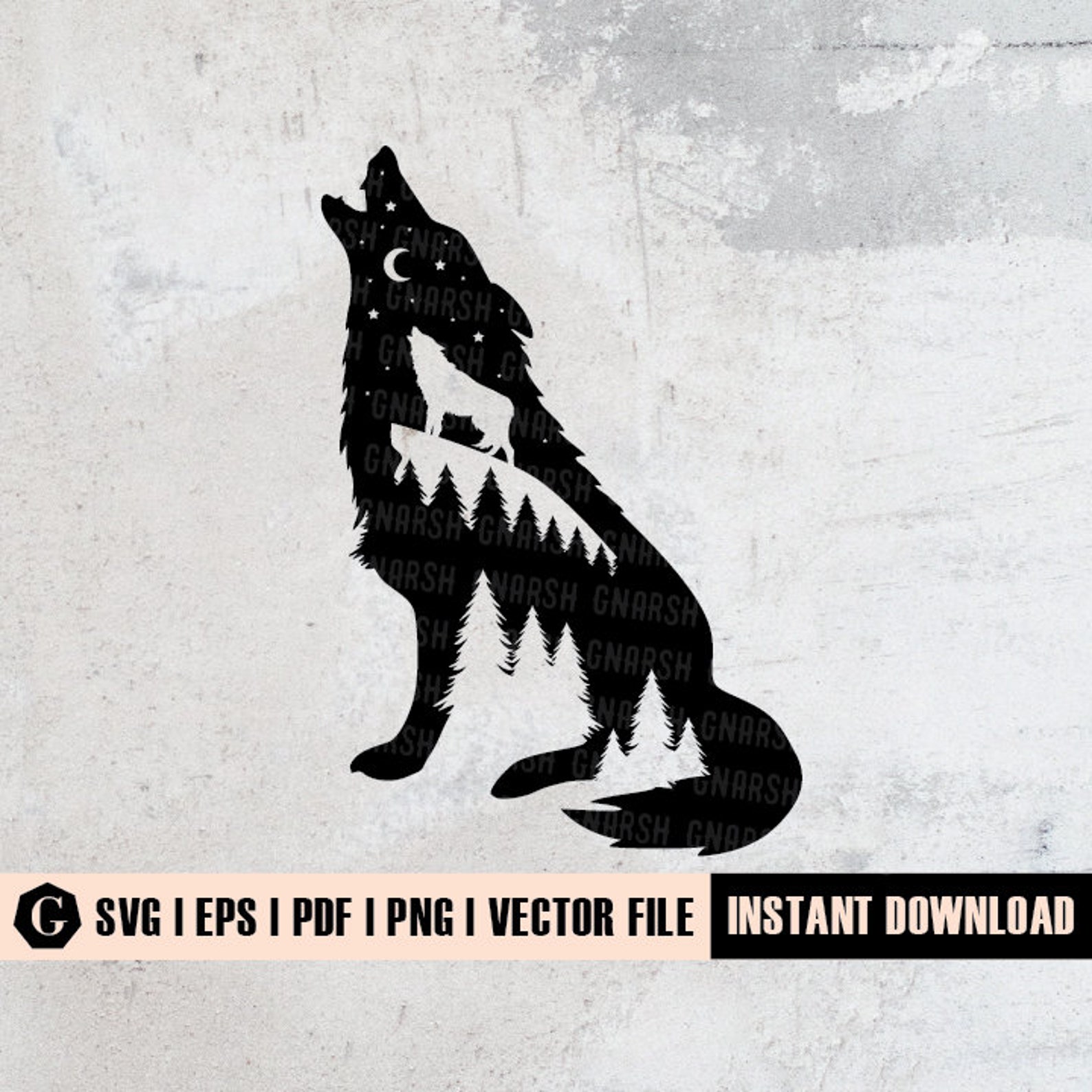 Howling Wolf Svg Wolf Svg Wolves Svg Animals Svg Wild - Etsy