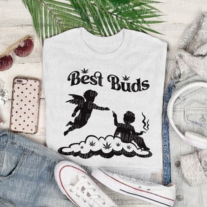 Best Buds Svg Angels Smoking Joint Svg Smoking Weed Smoking Cannabis ...