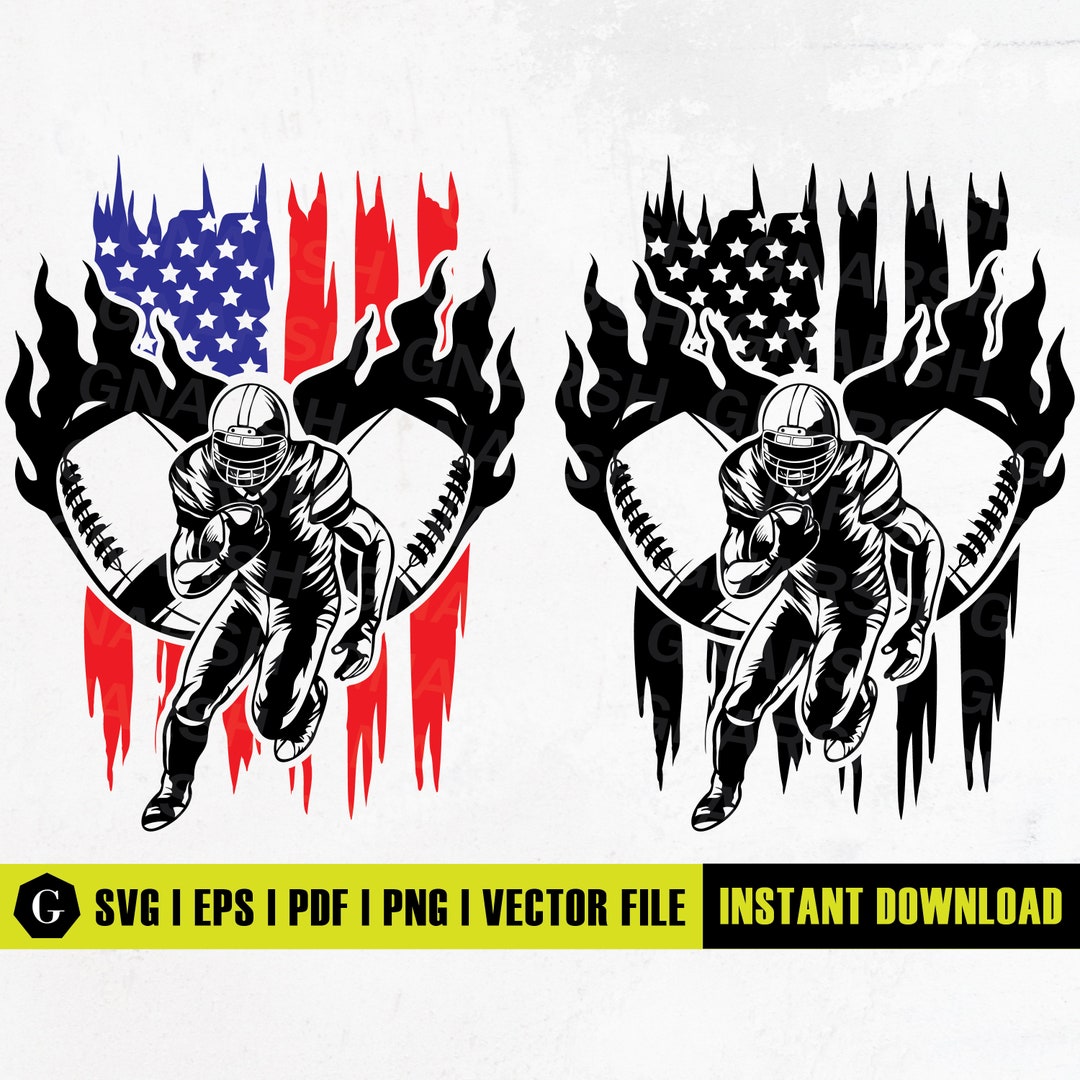 Quarterback SVG | Football Player With Ball SVG | Sports Tackle ...